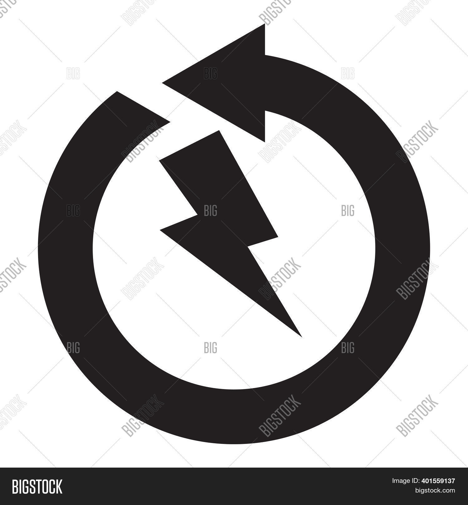 Lightning Bolt Circle Image & Photo (Free Trial) | Bigstock