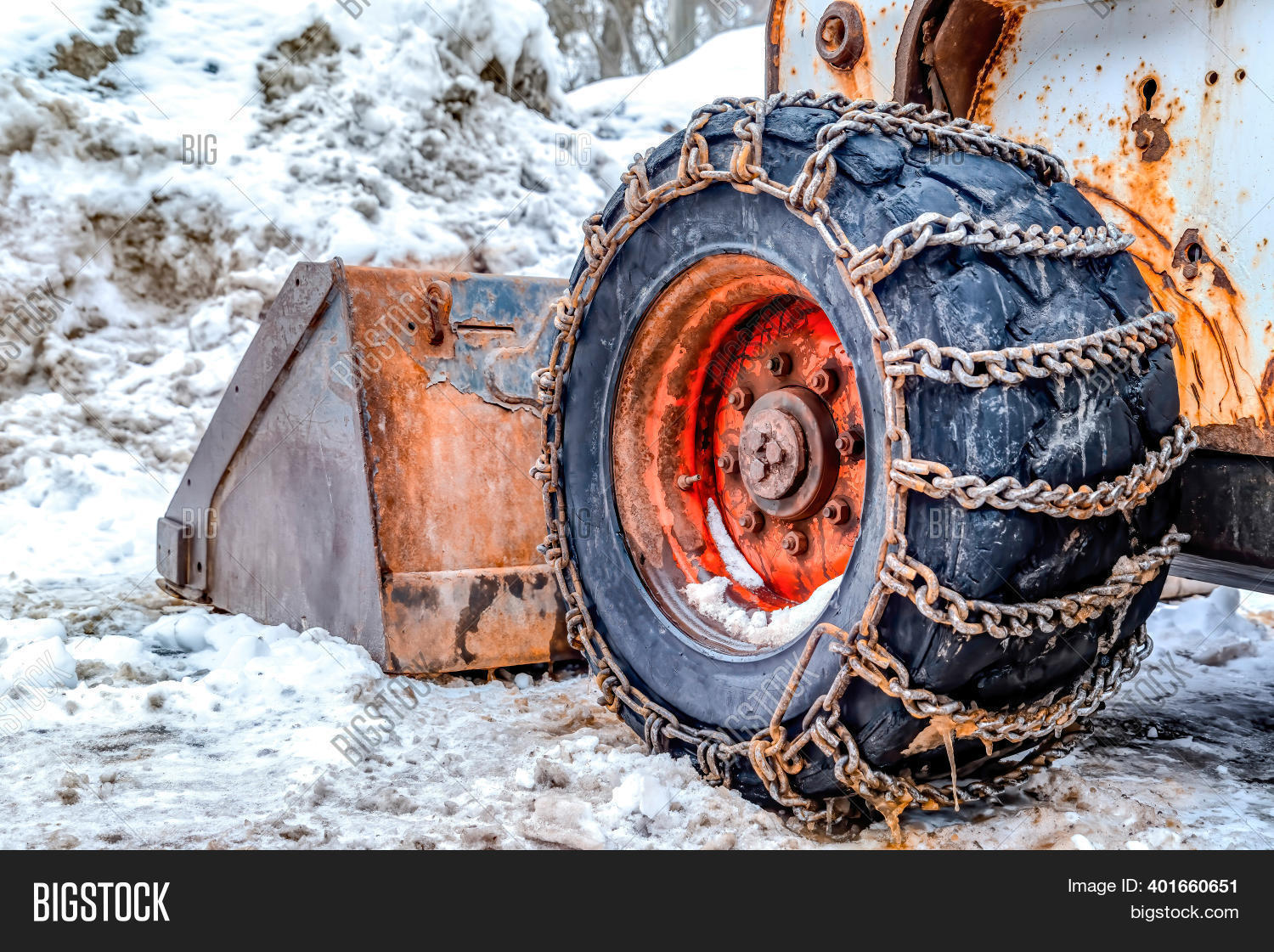 Old Snow Bulldozer Image & Photo (Free Trial) | Bigstock