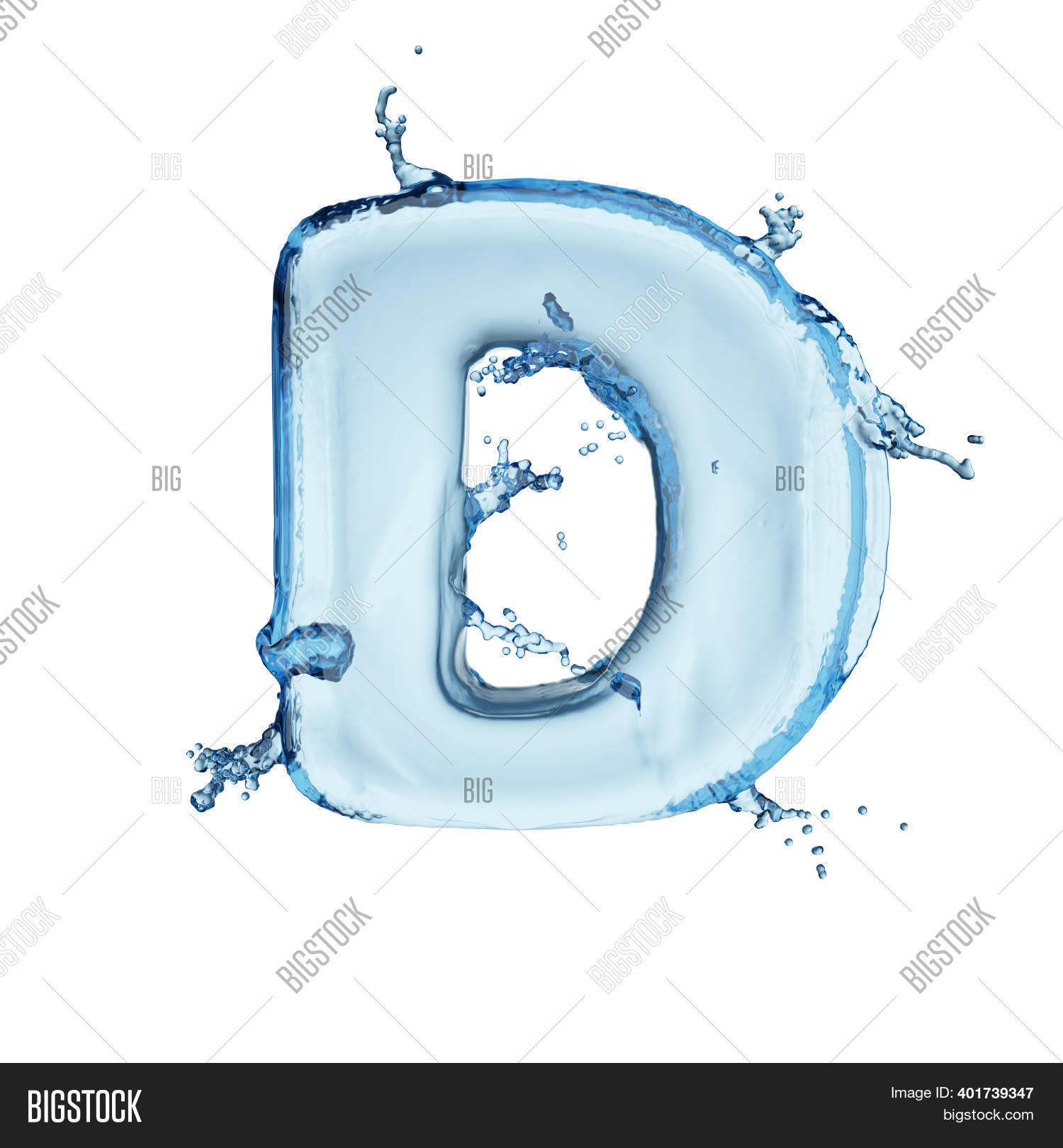 Letter D Blue Water Image & Photo (Free Trial) | Bigstock