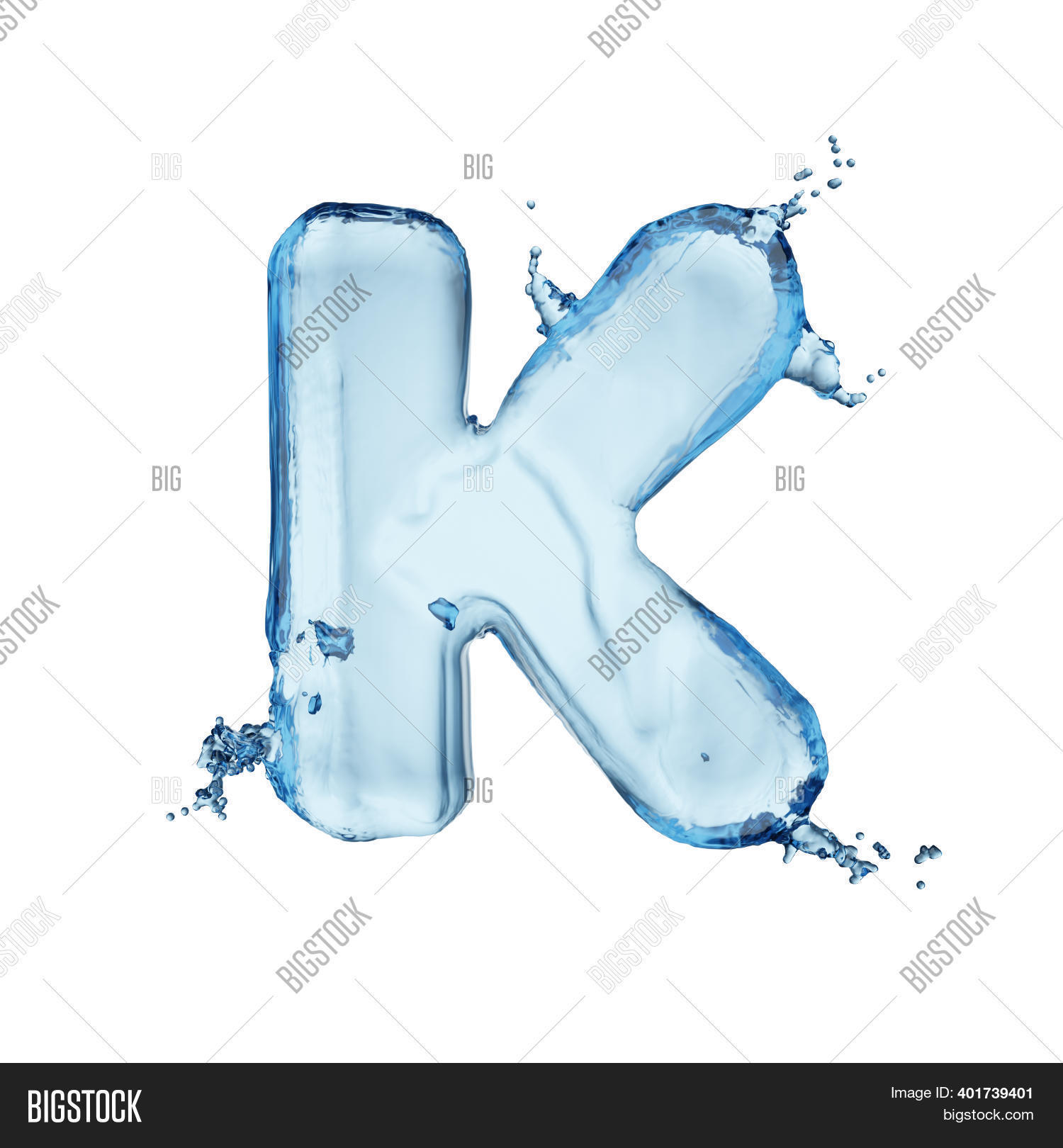 Letter K Blue Water Image & Photo (Free Trial) | Bigstock