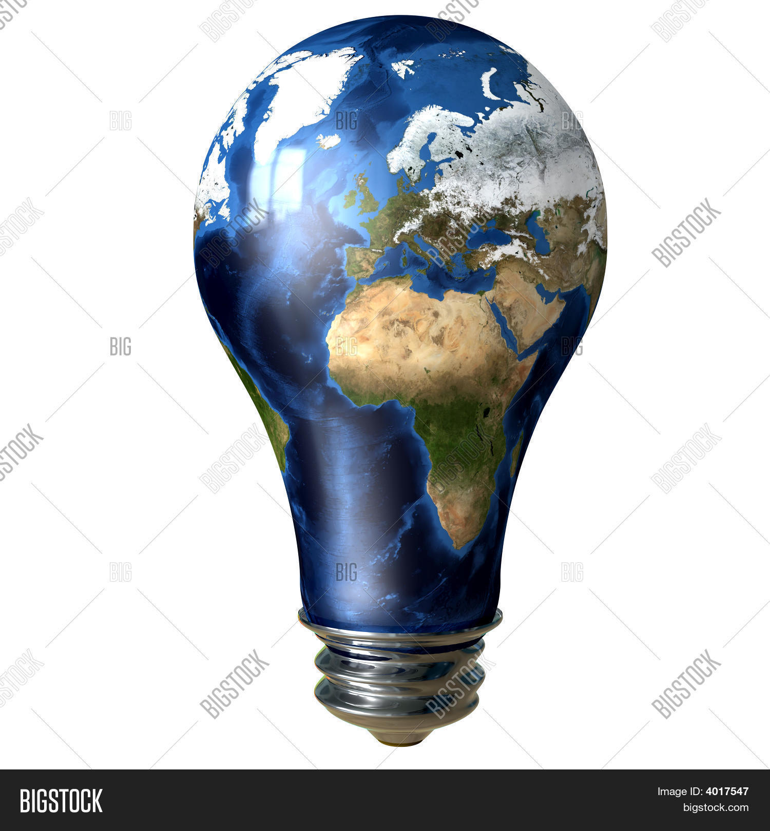 Light Bulb Earth Image & Photo (Free Trial) | Bigstock