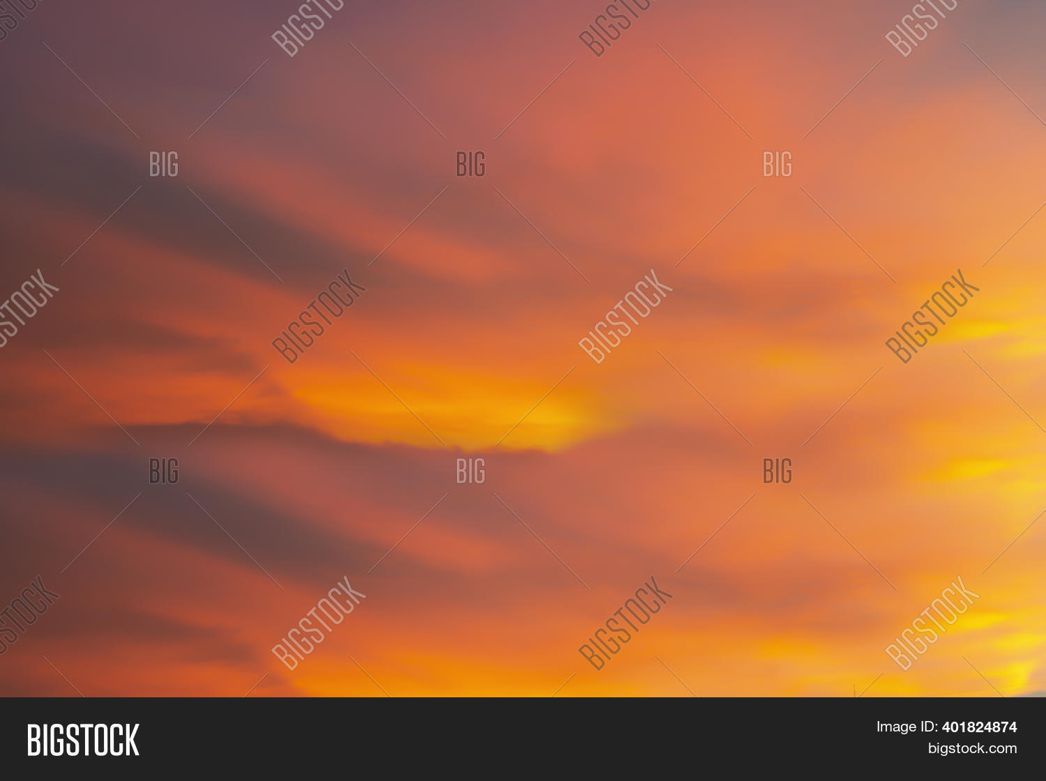 Fiery Orange Sunset Image & Photo (Free Trial) | Bigstock
