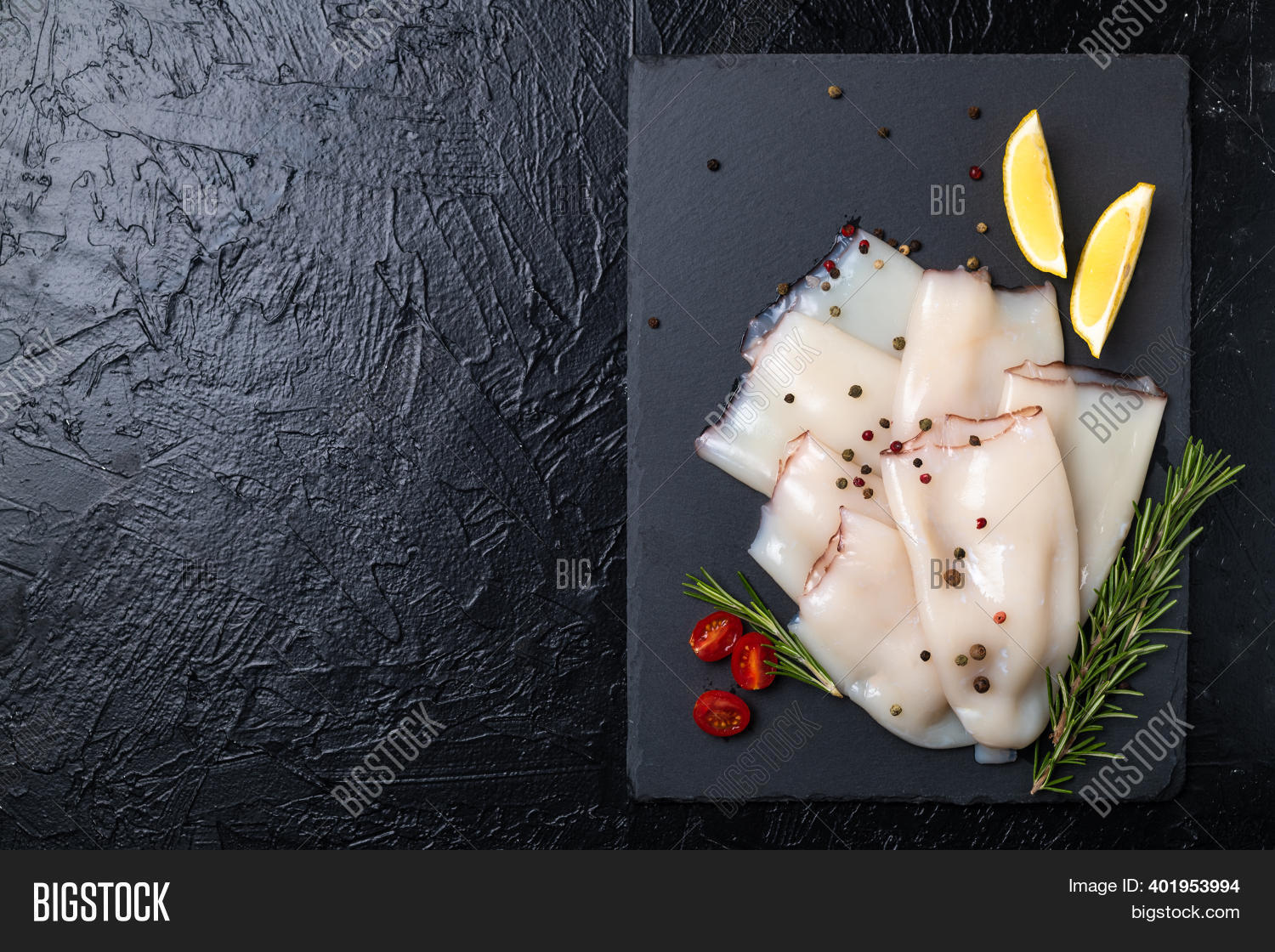 Fresh Raw Squid Fillet Image & Photo (Free Trial) | Bigstock