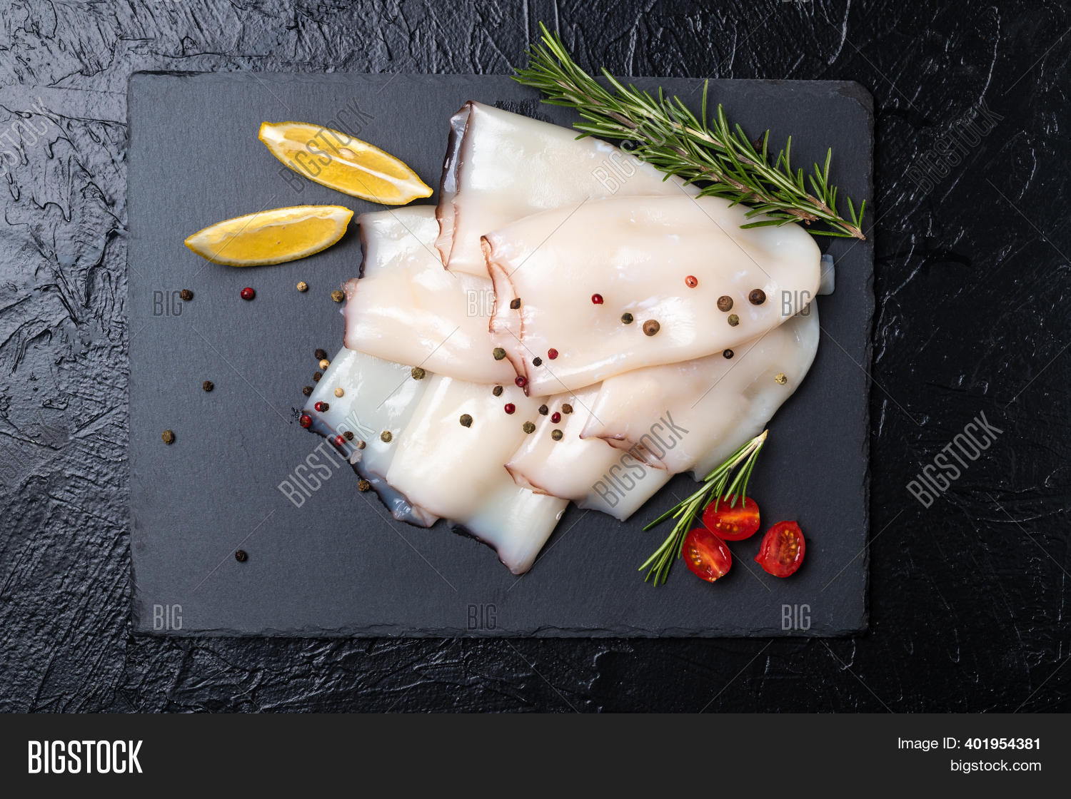Fresh Raw Squid Fillet Image & Photo (Free Trial) | Bigstock