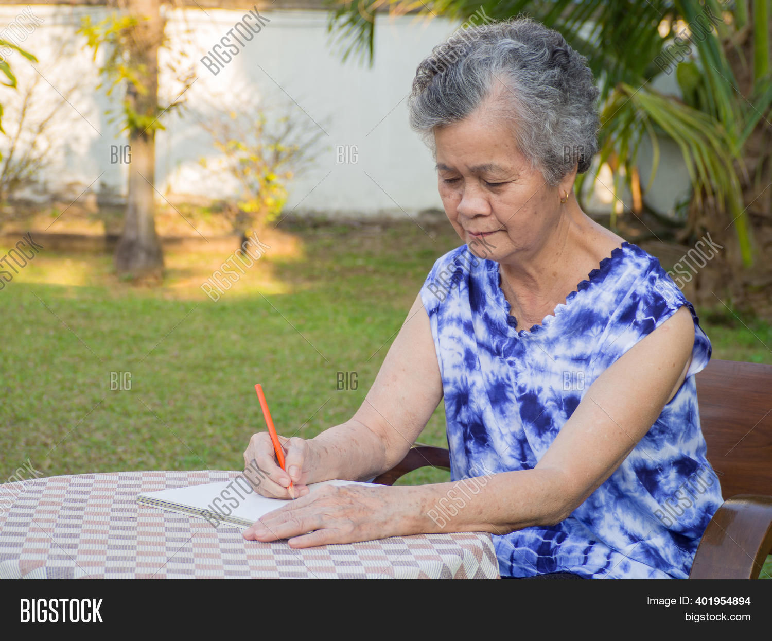 Senior Woman Writing Image & Photo (Free Trial) | Bigstock