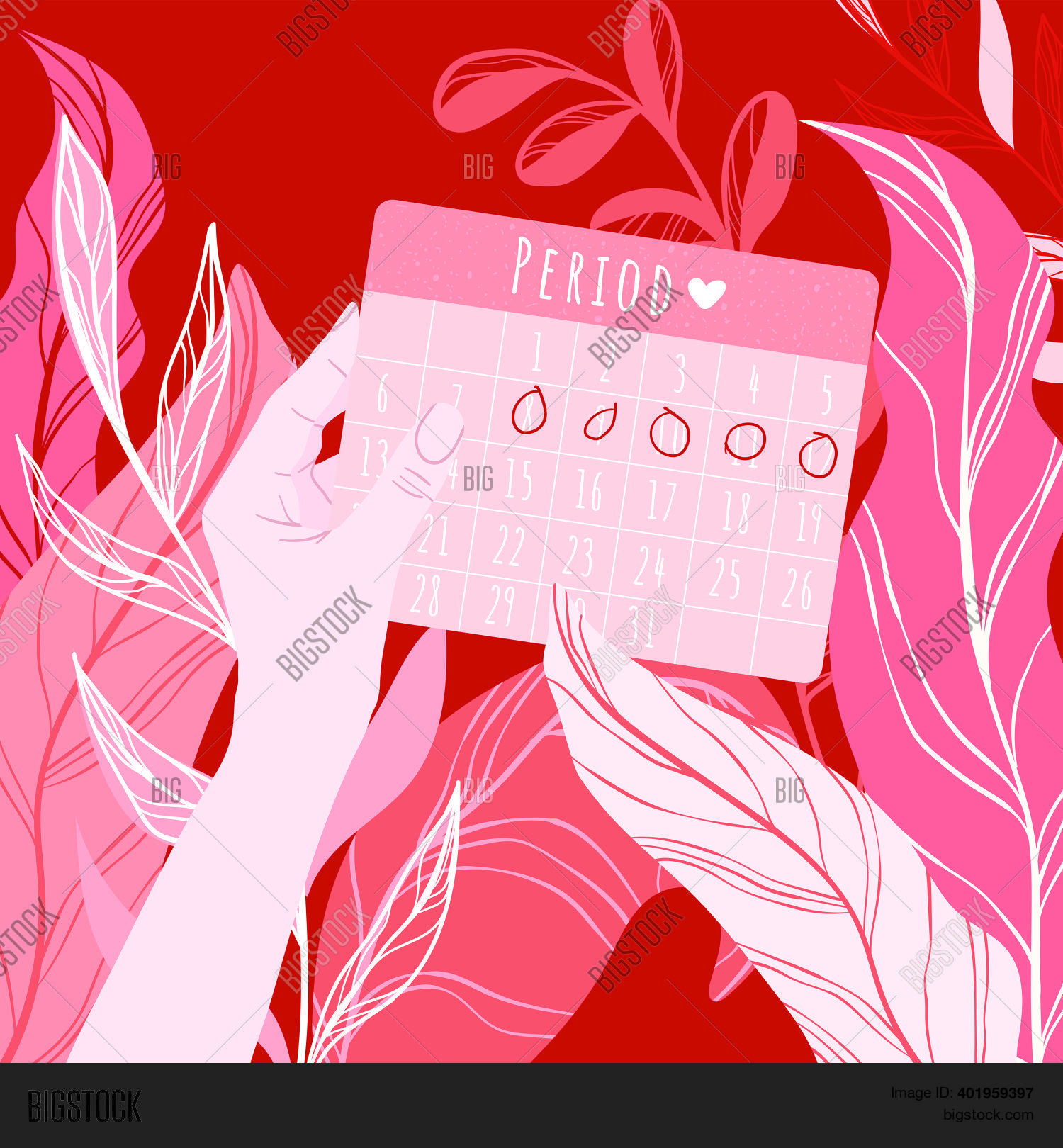 Menstruation Period Vector & Photo (Free Trial) | Bigstock