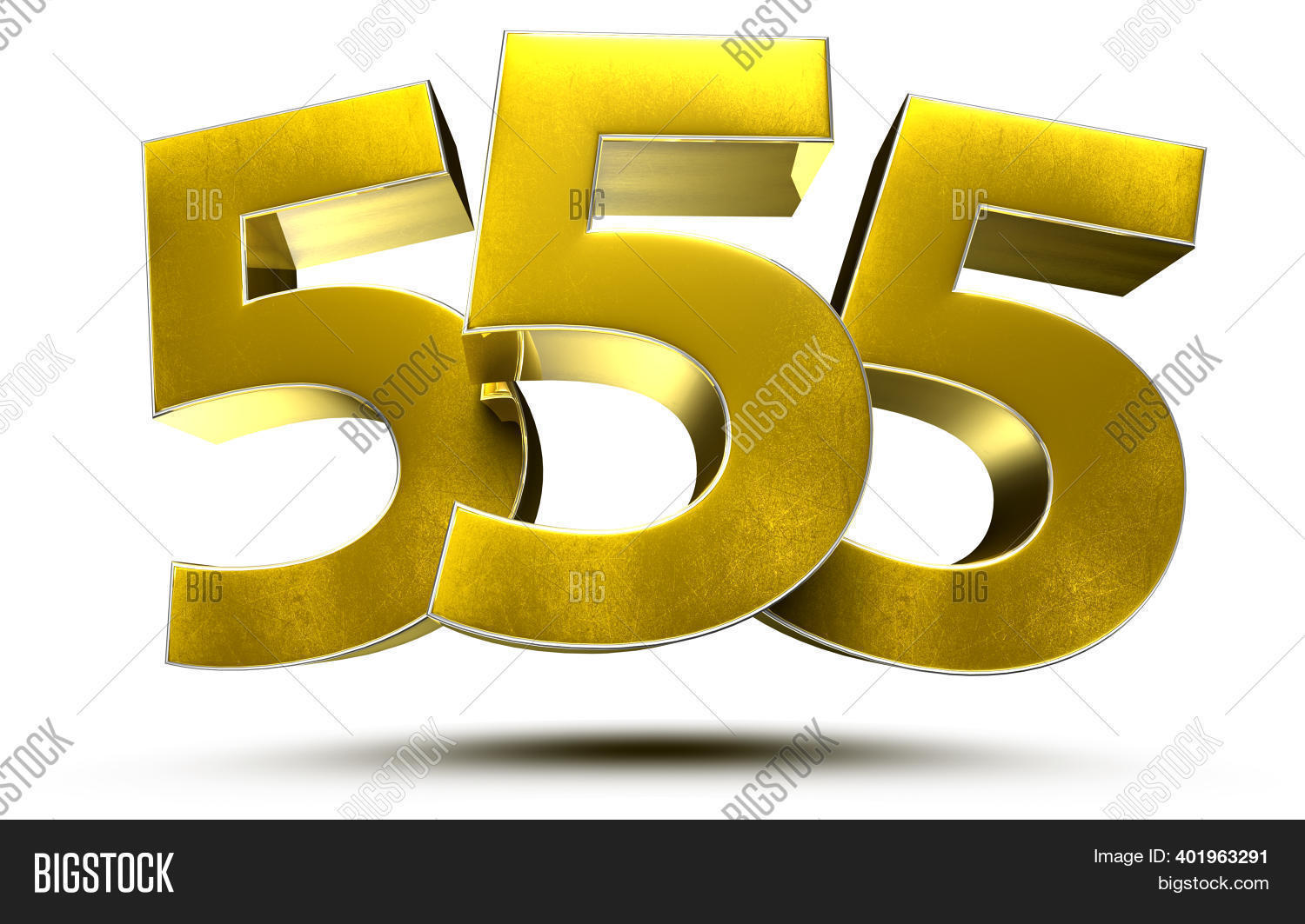 555 Numbers 3d Image & Photo (Free Trial) | Bigstock
