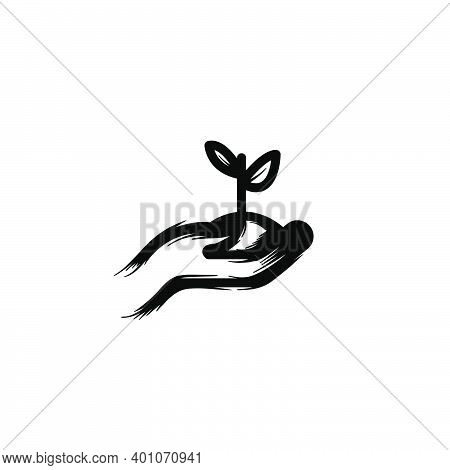 Hand Holding Seed Vector & Photo (Free Trial) | Bigstock