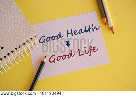Good Health Good Life Image & Photo (Free Trial) | Bigstock