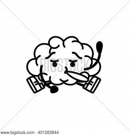Isolated Tired Brain Vector & Photo (Free Trial) | Bigstock