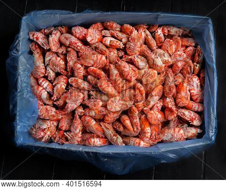 Lots Frozen Prawns Box Image & Photo (Free Trial) | Bigstock