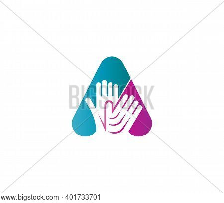 Alphabet Hand Logo Vector & Photo (Free Trial) | Bigstock