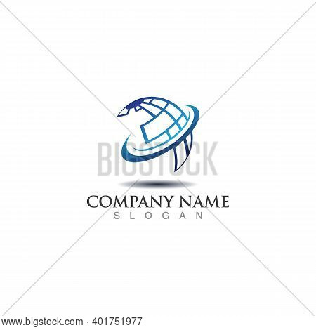 Circle World Digital Vector & Photo (Free Trial) | Bigstock