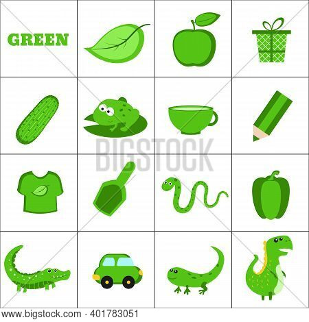 Learn Color. Green Vector & Photo (Free Trial) | Bigstock