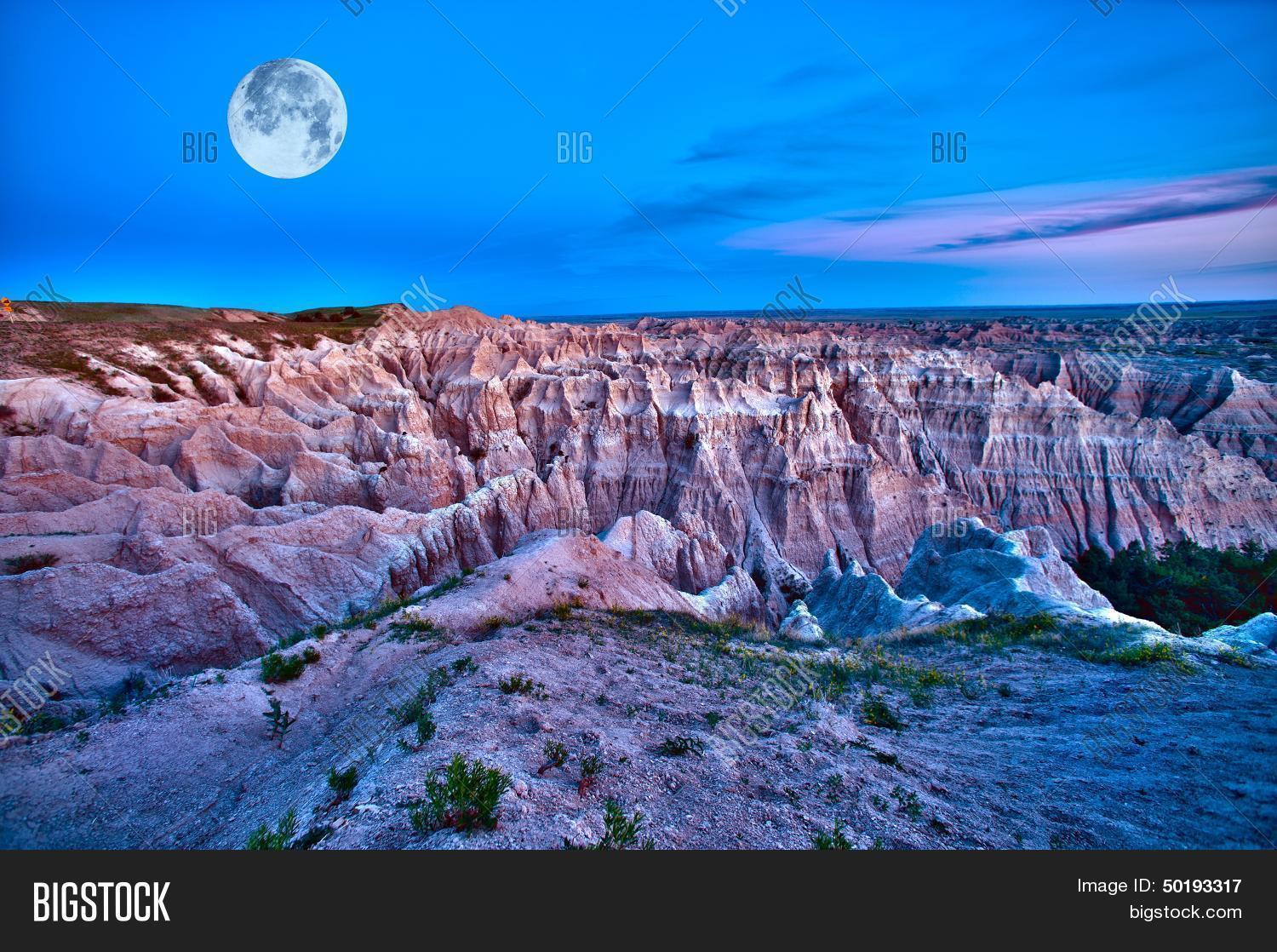 Badlands Dusk Image & Photo (Free Trial) | Bigstock