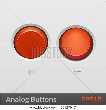 Realistic Red Toggle Vector & Photo (Free Trial) | Bigstock