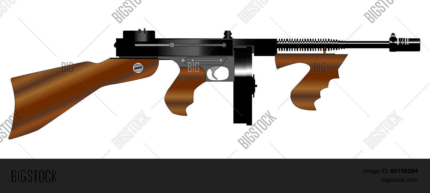 Tommy Gun Vector & Photo (Free Trial) | Bigstock