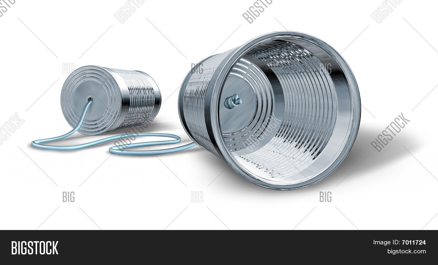 Tin Can Telephone Image & Photo (Free Trial) | Bigstock