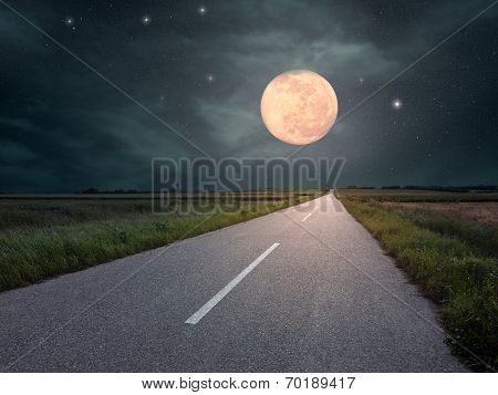 Moon Road Images, Illustrations & Vectors (Free) - Bigstock