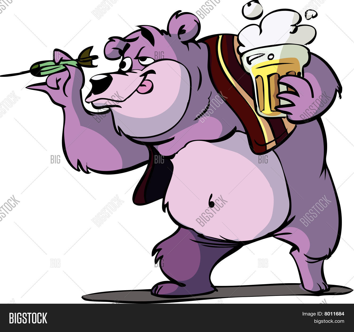 Darts Bear Vector & Photo (Free Trial) | Bigstock