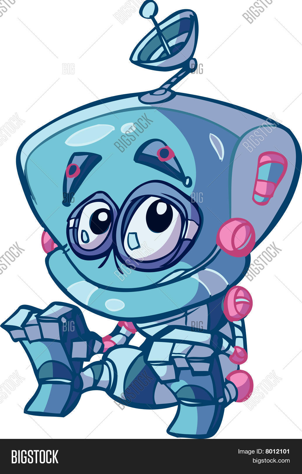 Blue Baby Robot Vector & Photo (Free Trial) | Bigstock