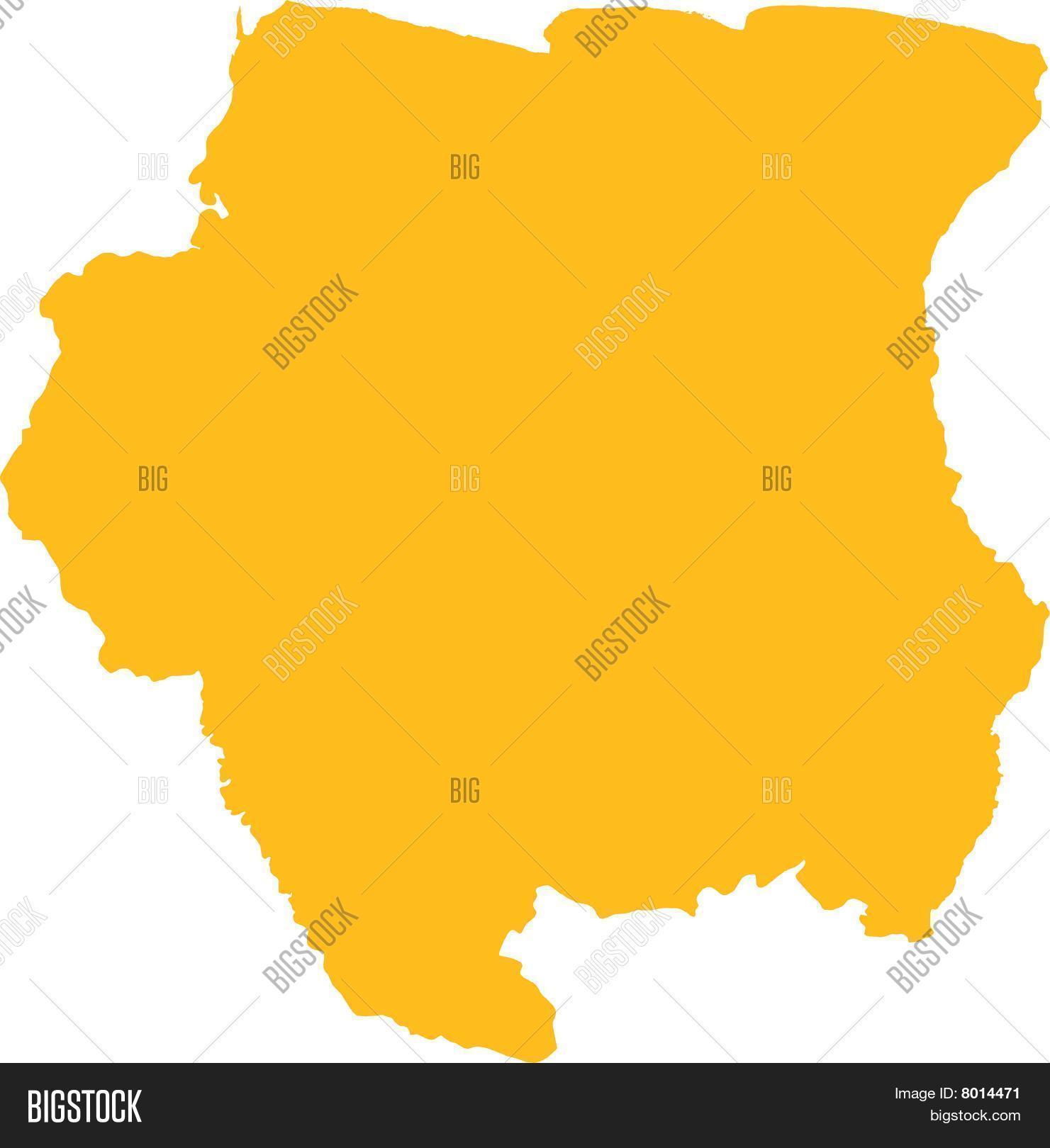 Suriname Map Vector & Photo (Free Trial) | Bigstock