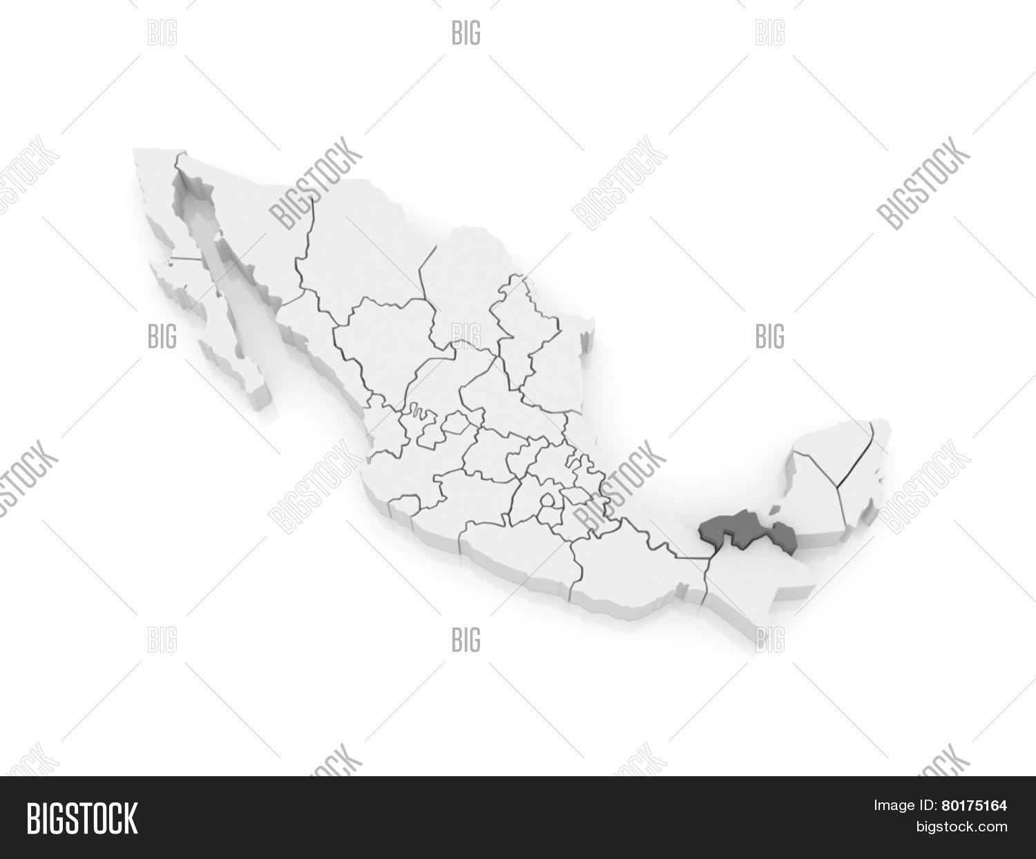 Map Tabasco. Mexico. Image & Photo (Free Trial) | Bigstock