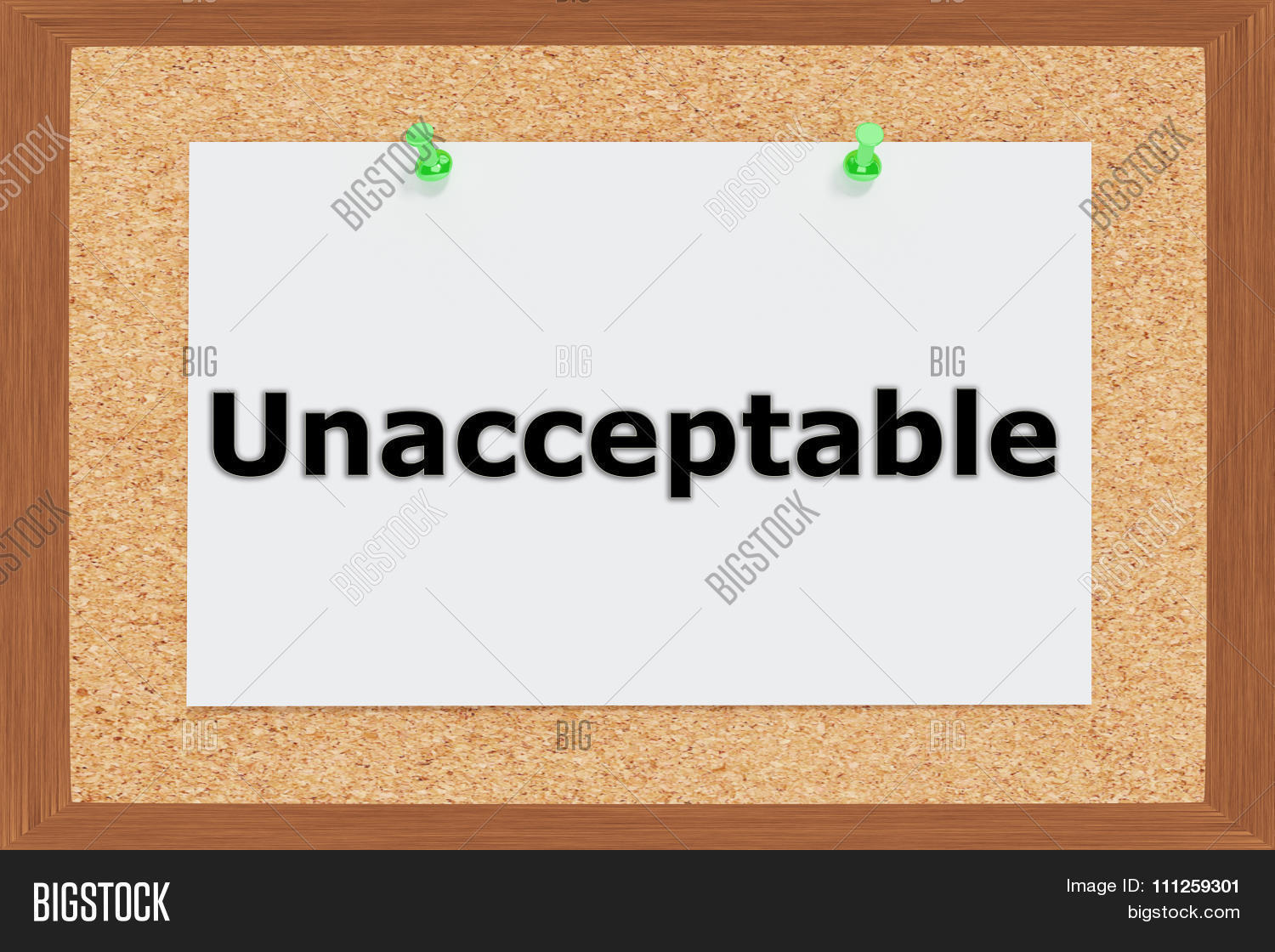 Unacceptable Concept Image & Photo (Free Trial) | Bigstock