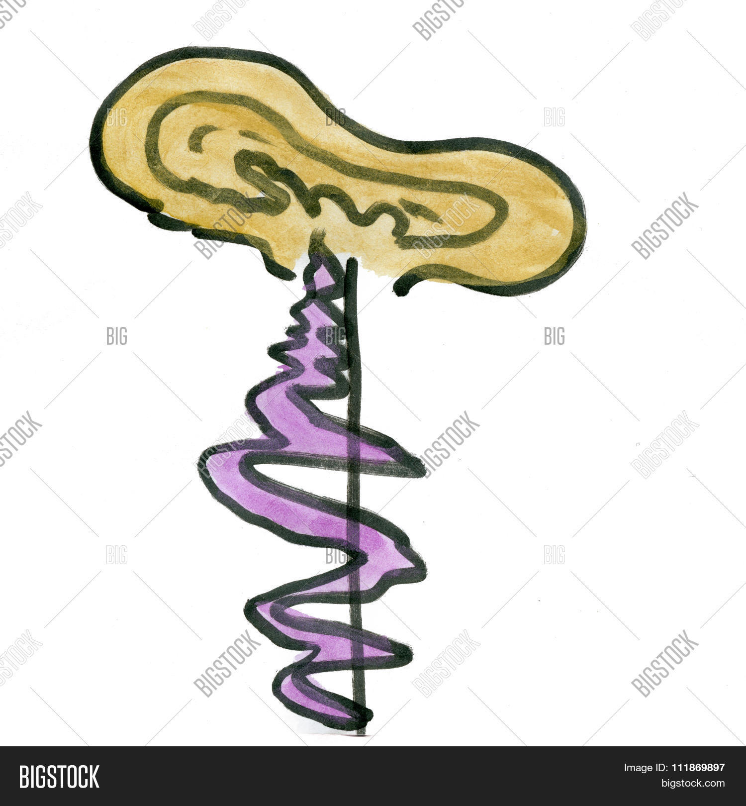 Cartoon Ear Sound Wave Image & Photo (Free Trial) | Bigstock