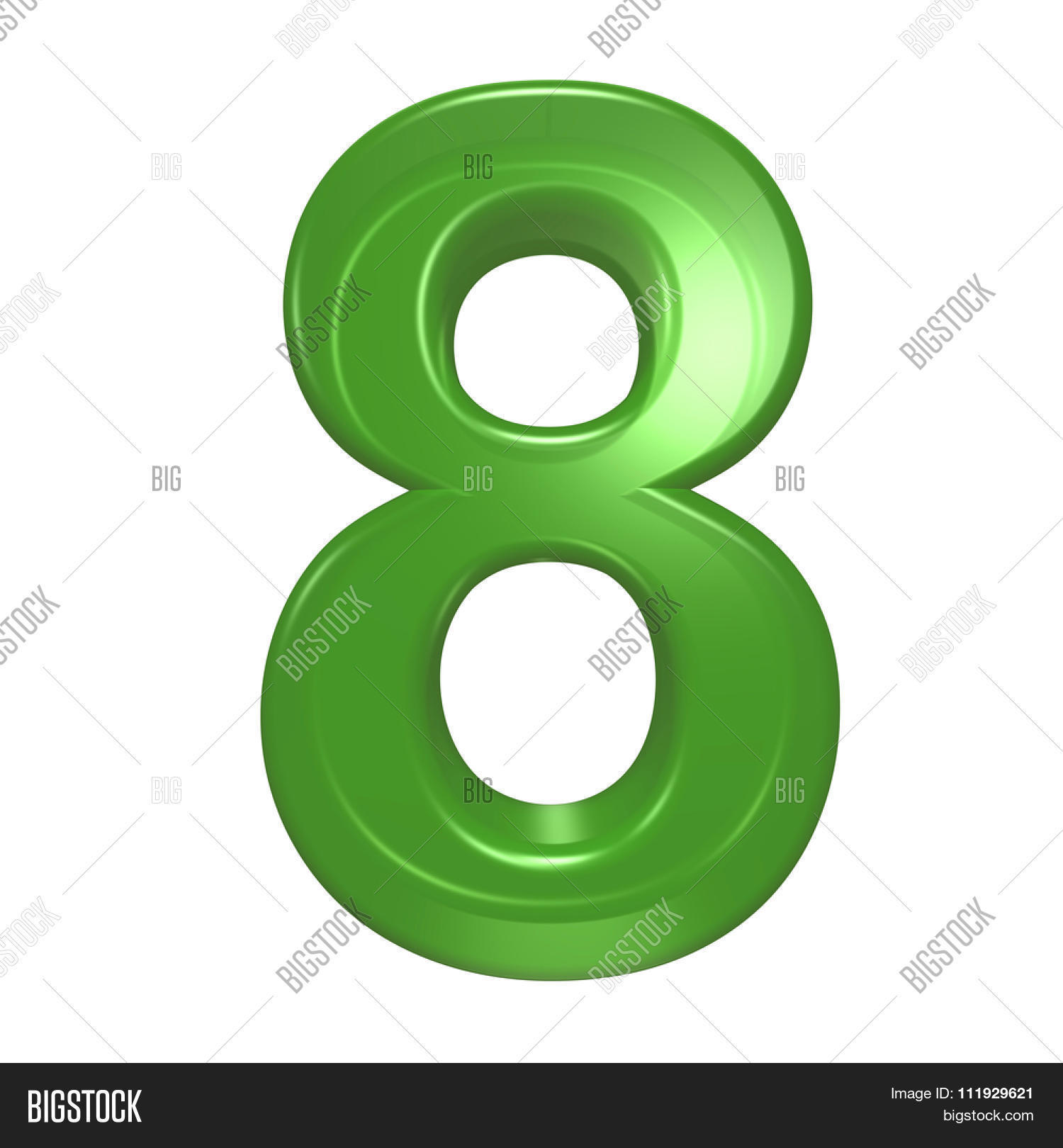 One Digit Green Glass Image & Photo (Free Trial) | Bigstock