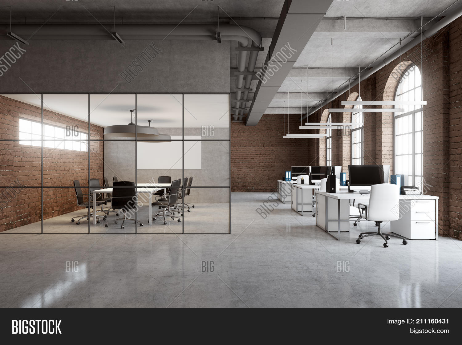 Brick Office, Arch Image & Photo (Free Trial) | Bigstock