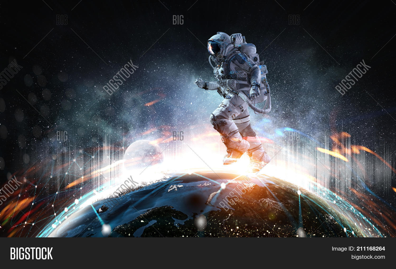 Spaceman Running Fast Image & Photo (Free Trial) | Bigstock
