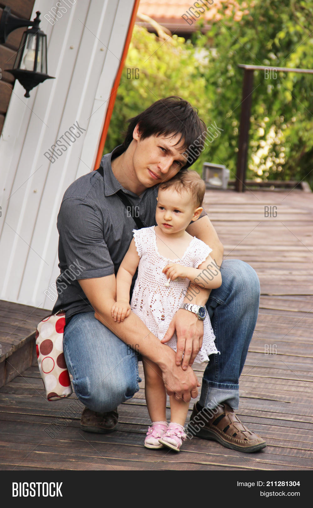 Piggyback Baby Dad. Image & Photo (Free Trial) | Bigstock