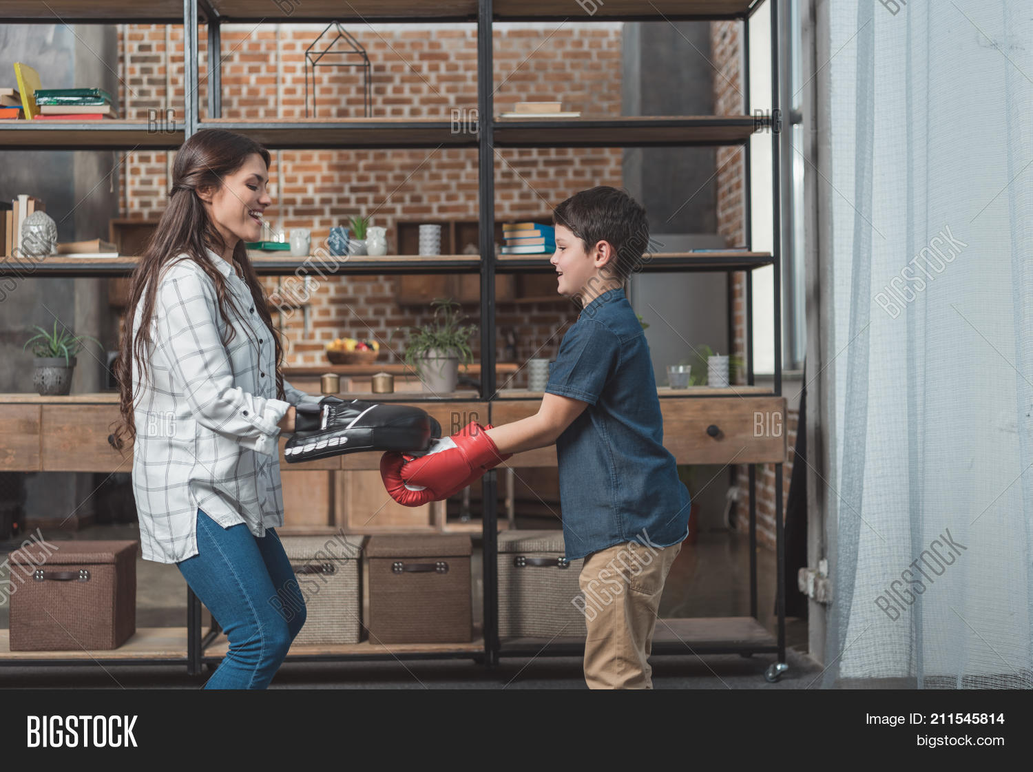 Mother Son Practice Image & Photo (Free Trial) | Bigstock