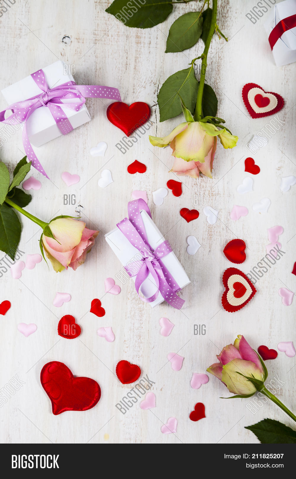 Pink Roses, Gift Image & Photo (Free Trial) | Bigstock