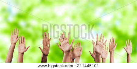 Hands Rising Rising Image & Photo (Free Trial) | Bigstock