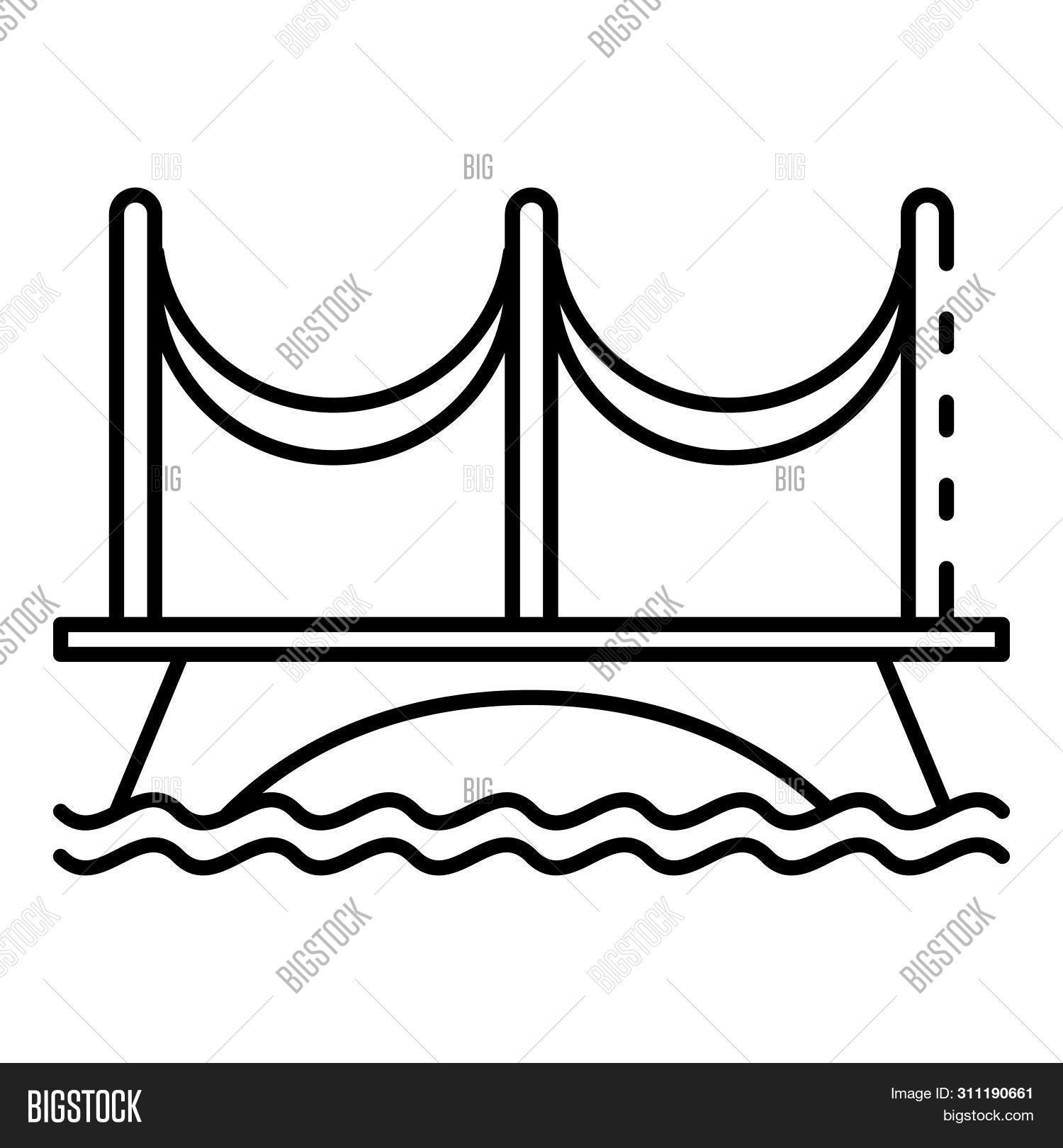 River Bridge Icon. Image & Photo (Free Trial) | Bigstock