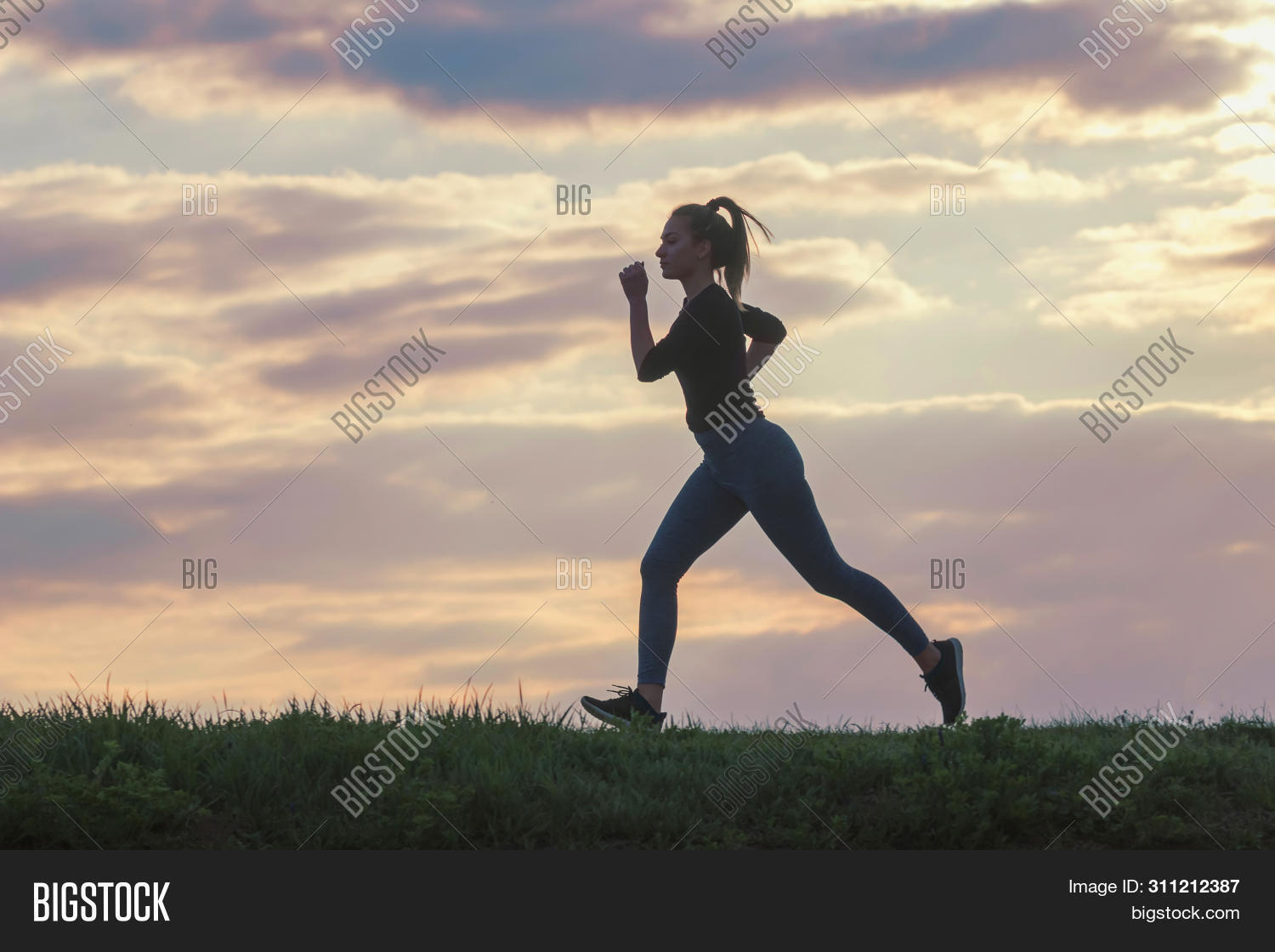 Running Woman Morning Image & Photo (Free Trial) | Bigstock