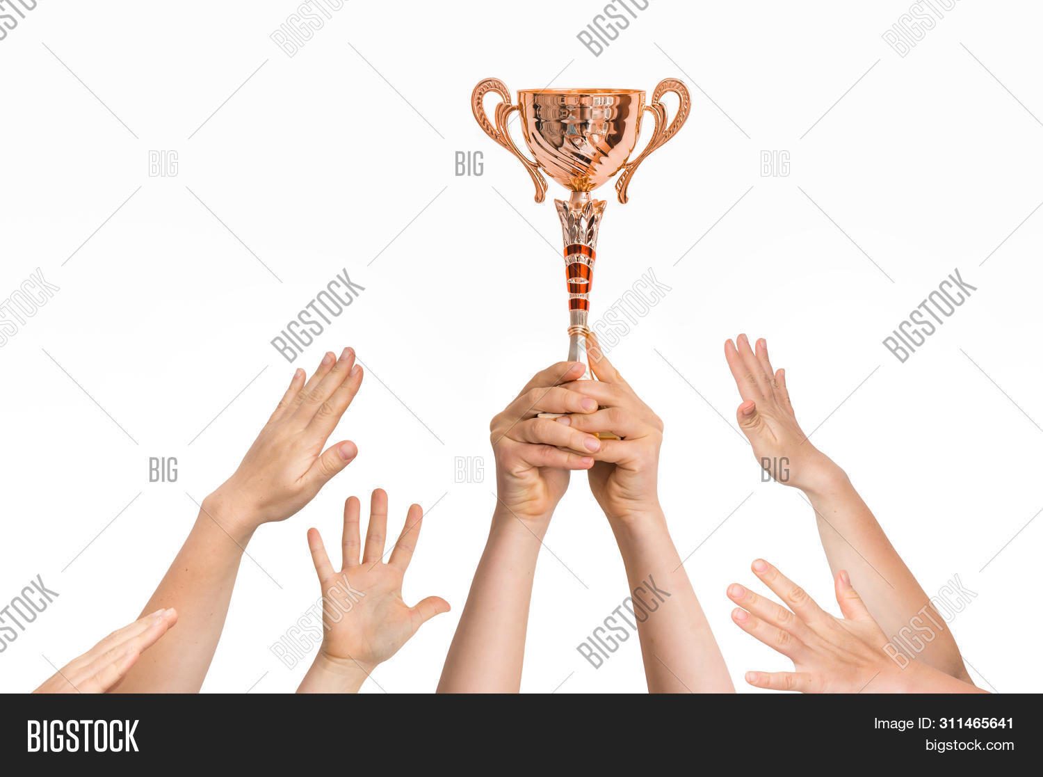 Winner Holding Trophy Image & Photo (Free Trial) | Bigstock