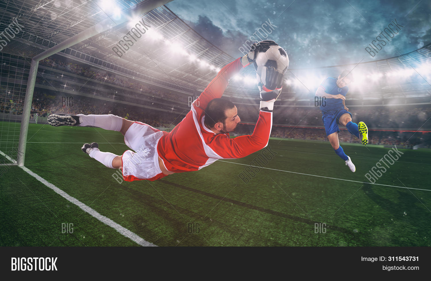 Goalkeeper Catches Image & Photo (Free Trial) | Bigstock