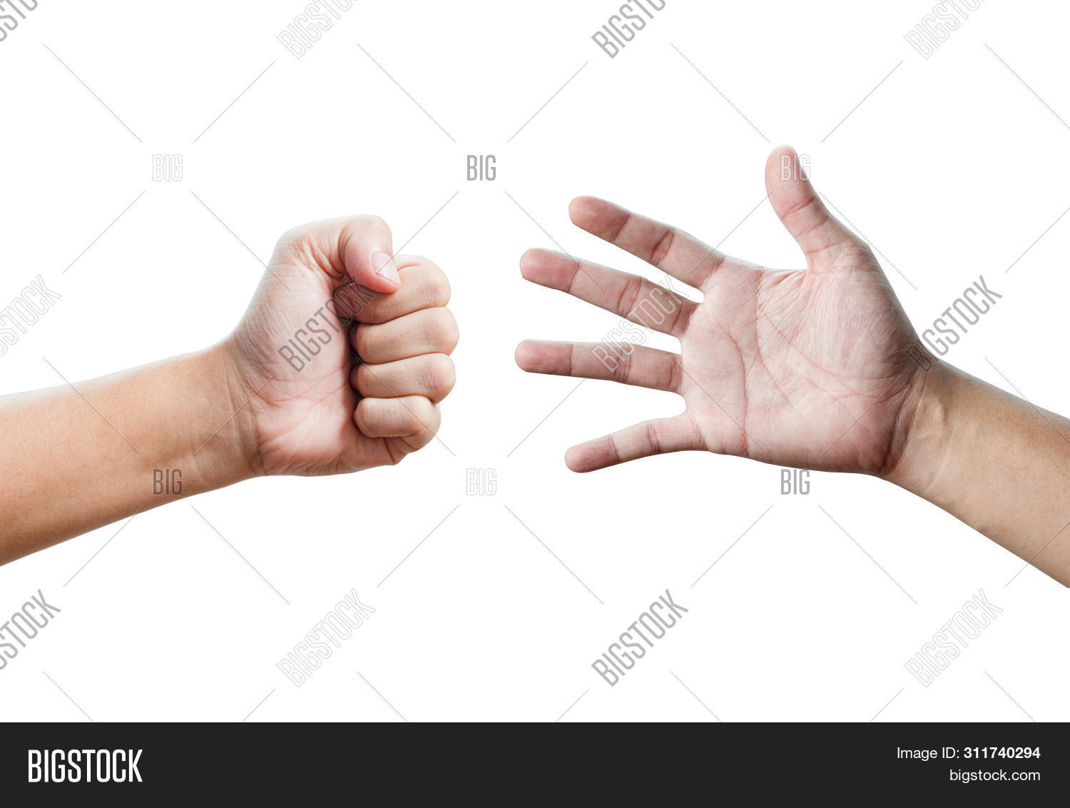 Hands Sign Rock Paper Image & Photo (Free Trial) | Bigstock