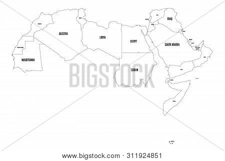 Arab World States Vector & Photo (Free Trial) | Bigstock