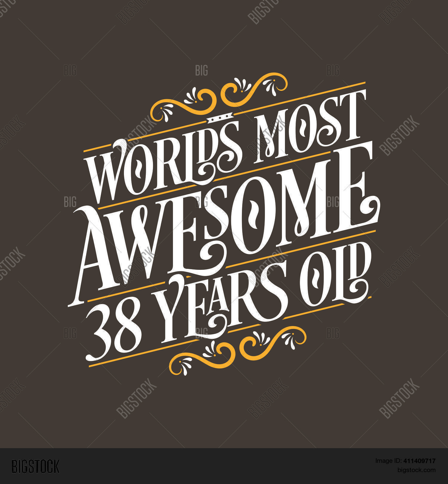 38 Years Birthday Vector & Photo (Free Trial) | Bigstock