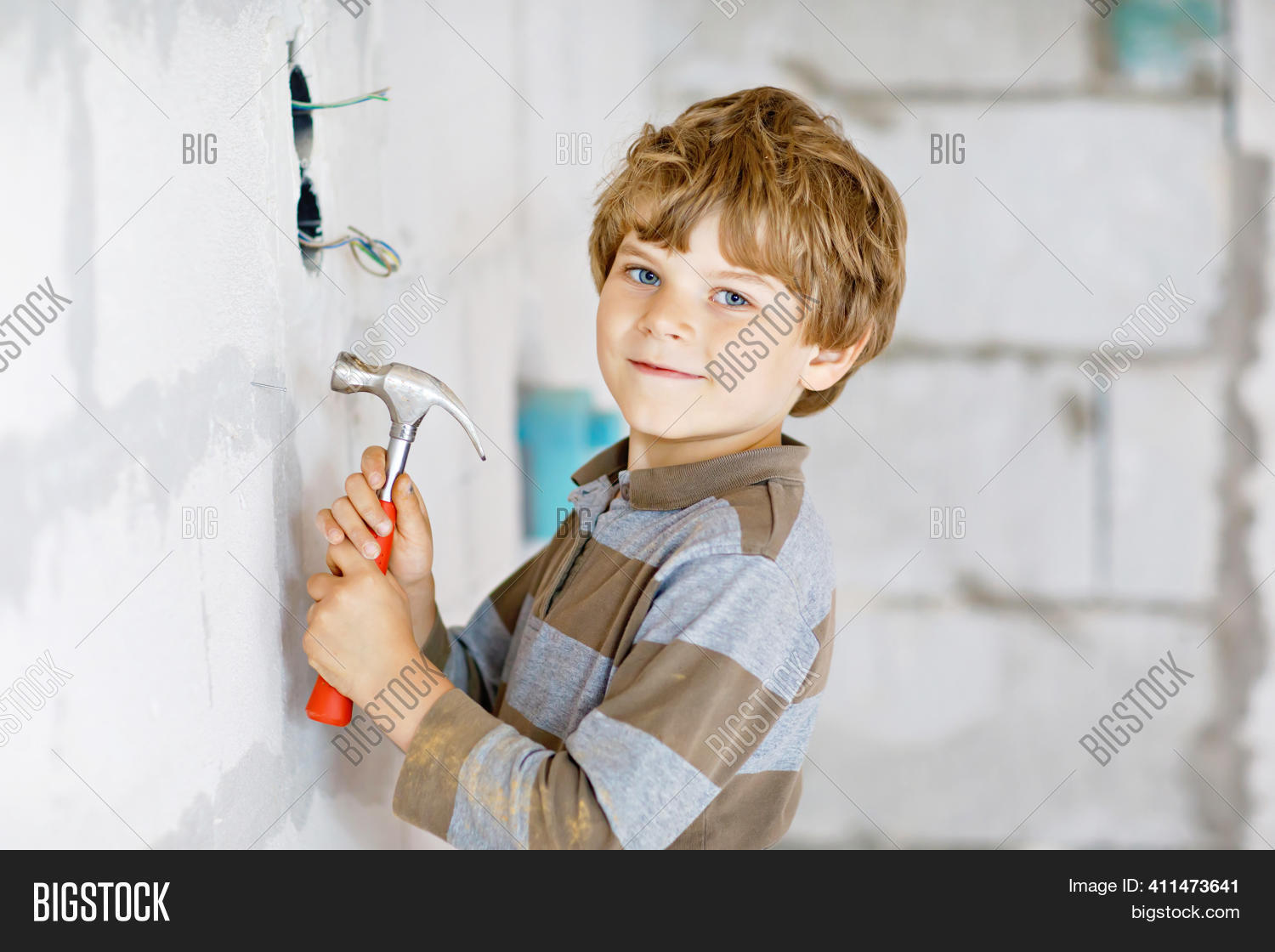 Little Kid Boy Helping Image & Photo (Free Trial) | Bigstock