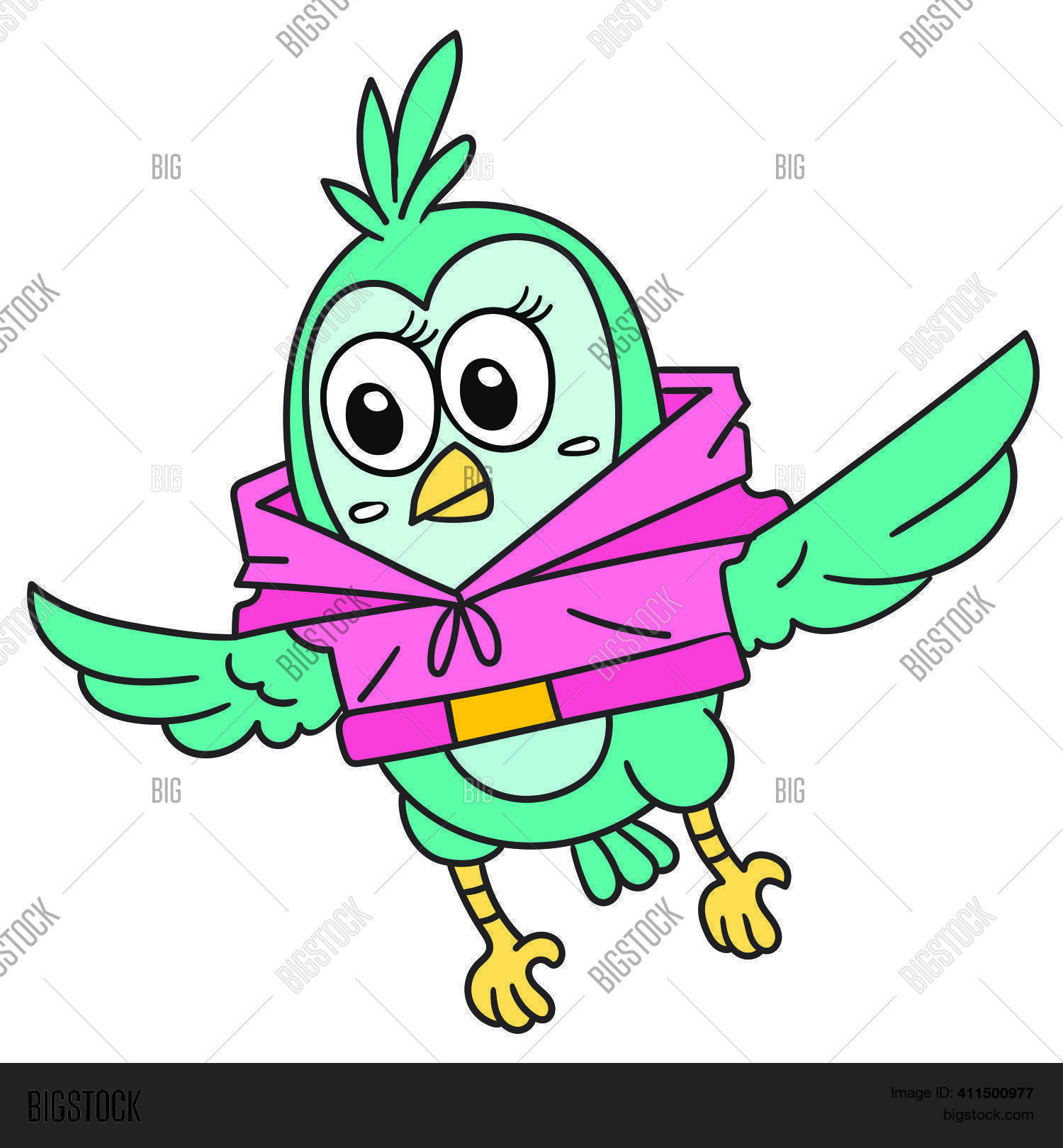 Cartoon Flying Owl Vector & Photo (Free Trial) | Bigstock
