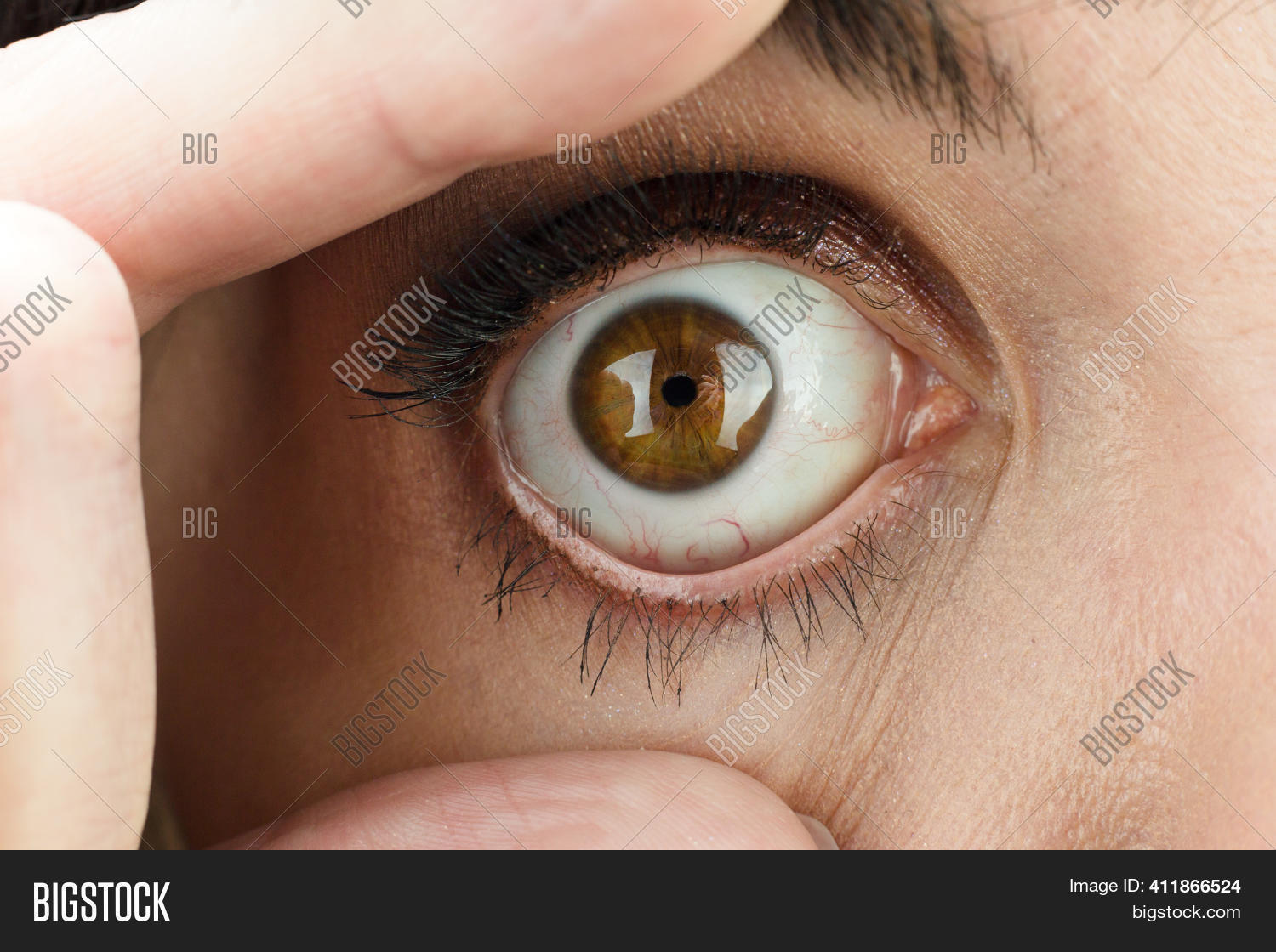 Woman Opened Her Eye Image & Photo (Free Trial) | Bigstock