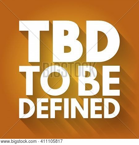 Tbd Images, Illustrations & Vectors (Free) - Bigstock