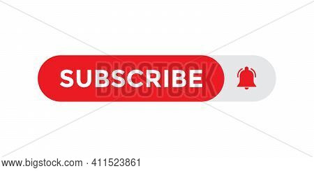 Red Subscribe Button Vector & Photo (Free Trial) | Bigstock