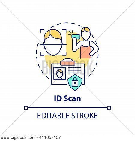 Id Scan Concept Icon Vector & Photo (Free Trial) | Bigstock