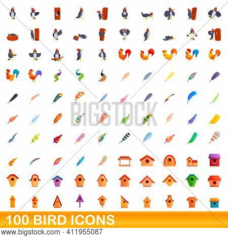 100 Bird Icons Set. Vector & Photo (Free Trial) | Bigstock